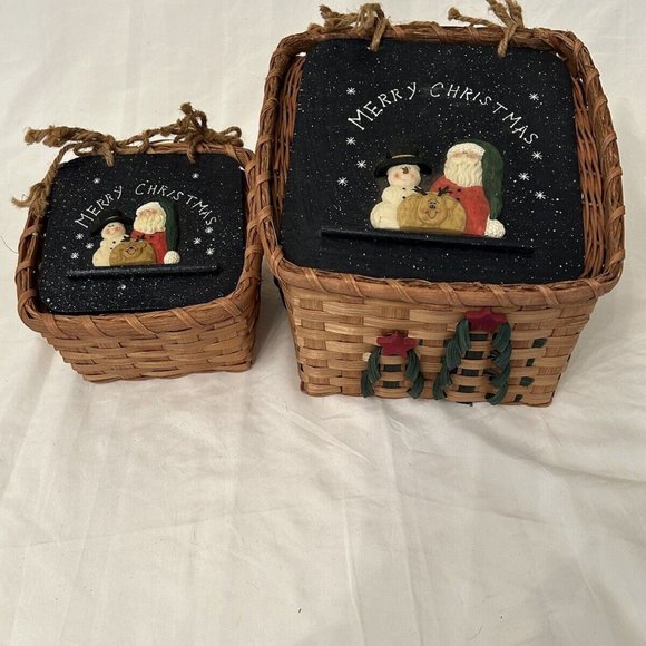 CMI Henton | Holiday | 2 Cmi Henton Merry Christmas Storage Baskets ...